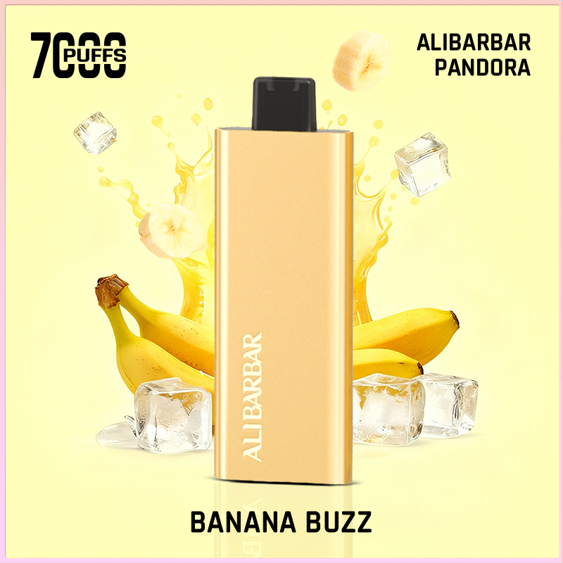 Alibarbar Pandora Banana Buzz 7000 Puffs - ALIBARBAR Vape/Disposable ...